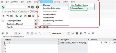 Pricing Condition Record Change Log Report In SAP RV ACHD