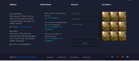 Css Footer Designs Codewithrandom