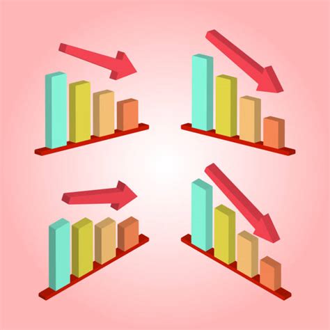 3 200 Declining Bar Graph With Arrow Stock Illustrations Royalty Free Vector Graphics And Clip
