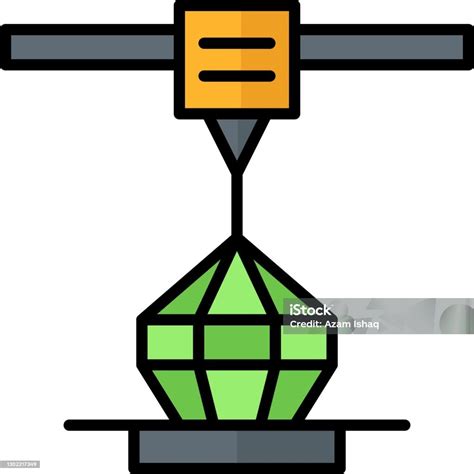 전자 빔 적층 제조 벡터 색상 아이콘 디자인 바인더 제트 개념 흰색 배경에 적층 제조 기호 3d 프린터 스톡 일러스트 컴퓨터