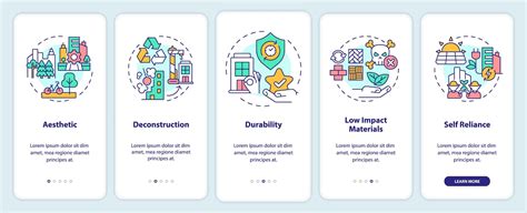 Premium Vector Sustainable City Design Onboarding Mobile App Screen