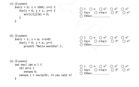 Solved For Each Of The Below Code Snippets Identify The