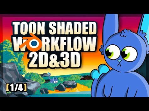 Free Video Blender Toon Cel Shader Tutorial 2d Grease Pencil 3d Modelling From Tiptut