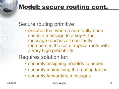 Ppt Secure Routing For Structured Peer To Peer Overlay Networks Powerpoint Presentation Id