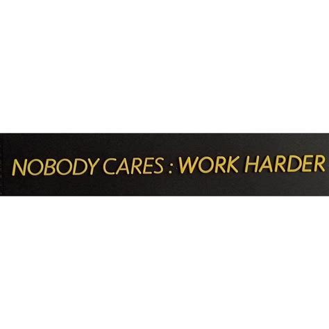 Nobody Cares Work Harder Patch Built For Athletes™