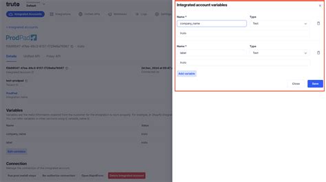 Addingediting Context Variables In An Integrated Account Truto