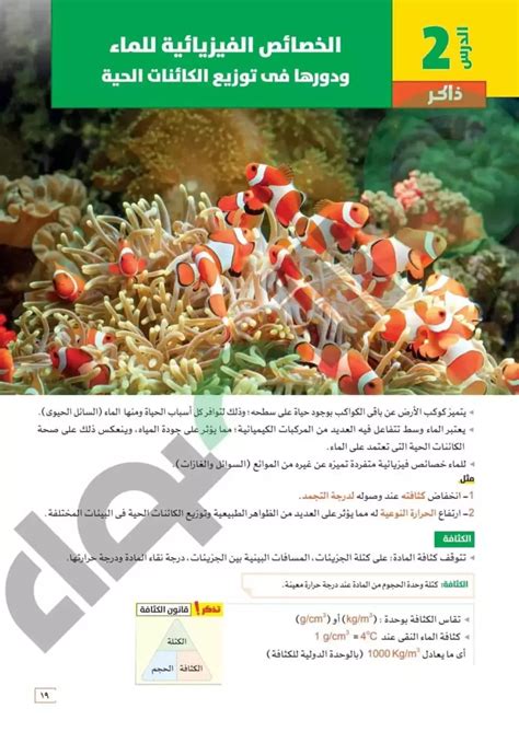 كتاب الأضواء علوم متكاملة أولى ثانوي ترم أول الدرسين الأول والثاني شبابيك