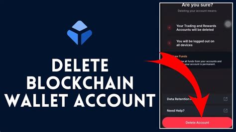 How To Delete Blockchain Wallet Account Youtube