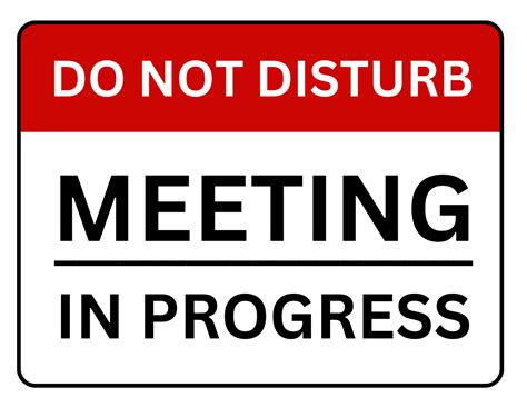 Do Not Disturb Recording In Progress Sign Printable Templates Free