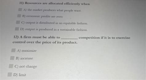 solved 11 resources are allocated efficiently when a the