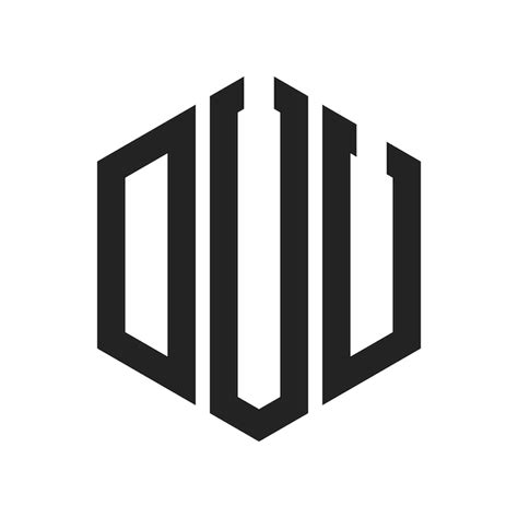 Premium Vector Uiu Logo Design Initial Letter Uiu Monogram Logo Using Hexagon Shape