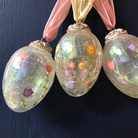 Glass Easter Eggs Etsy