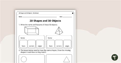 How To Draw 3d Shapes Worksheet
