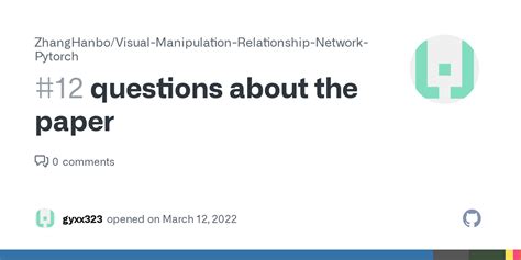 Questions About The Paper · Issue 12 · Zhanghanbo Visual Manipulation Relationship Network