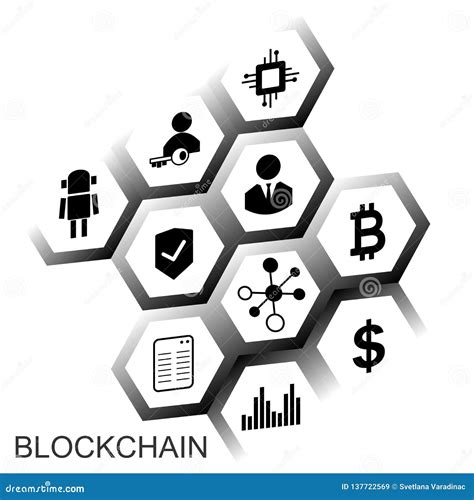 Vector Illustration Of Blockchain Concept Stock Vector Illustration