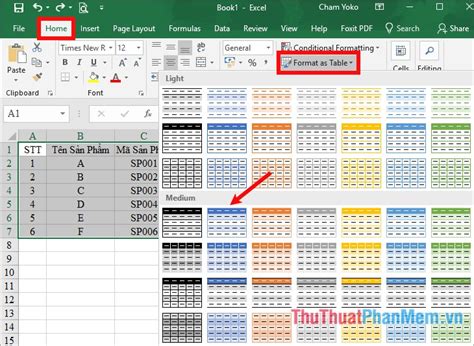 How To Create A Table Insert A Table In Excel 2016