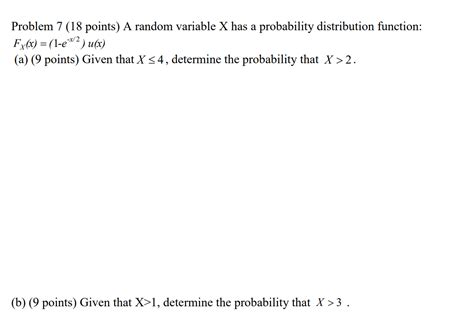 Solved Problem Points A Random Variable X Has A Chegg Com
