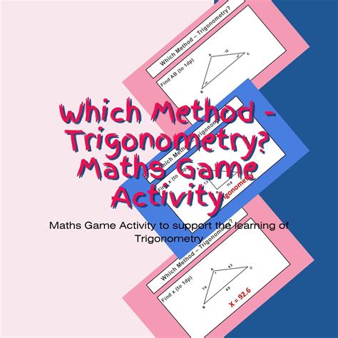Engage In Maths Revision With Which Method Trigonometry Game