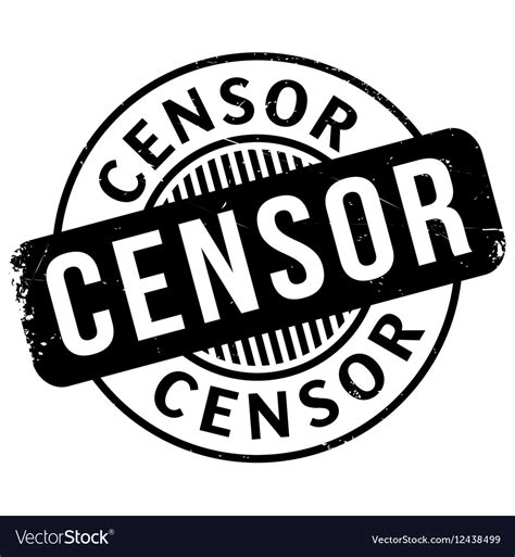 Censor Rubber Stamp Royalty Free Vector Image Vectorstock