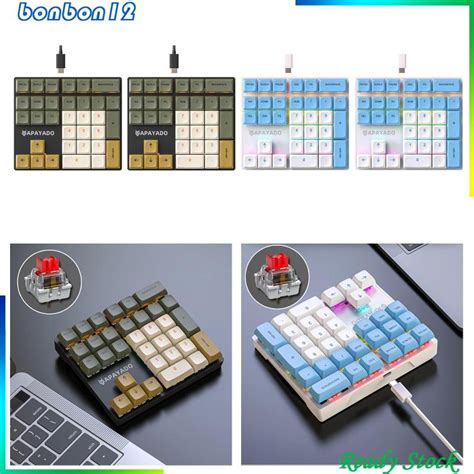 BonBon 33 Keys Wired Mechanical Numeric Keypad Easy To Use Mini Pudding Keycaps Extended