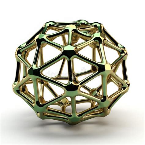 Luxurious Modern Geometric Sphere With Intricate Design Elements Stock