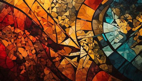 밝은 기하학적 모양은 Ai가 생성한 미래형 축하 추상을 만듭니다 무료 사진