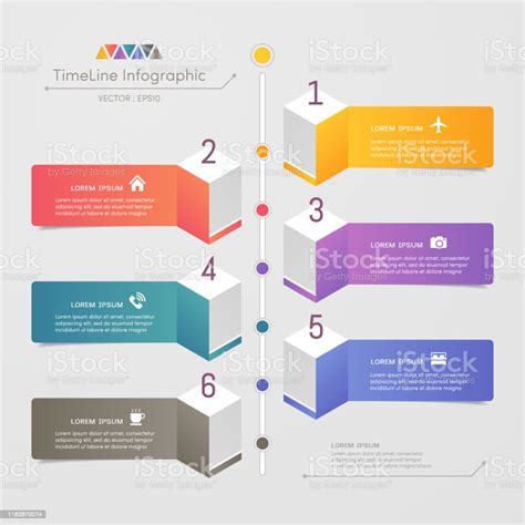아이콘 프로세스 다이어그램 벡터 Eps10 그림과 타임 라인 인포 그래픽 디자인 템플릿 개념에 대한 스톡 벡터 아트 및 기타 이미지 개념 개념과 주제 그래프 Istock