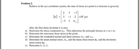 Solved Problem Relative To The Xyz Coordinate System The Chegg