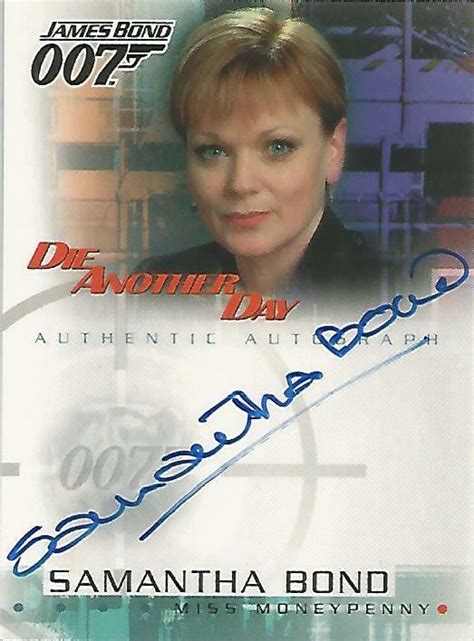 James Bond Die Another Day A4 Samantha Bond Miss Moneypenny