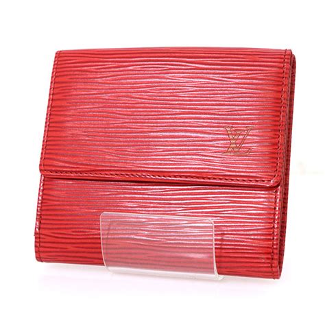 ジャンク ルイヴィトン Louis Vuitton エピライン レッド 三つ折り財布 Mi0934 レディース Xx