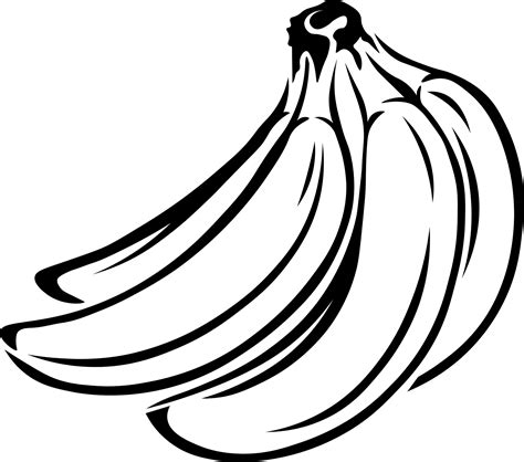Bananas Clipart Black And White