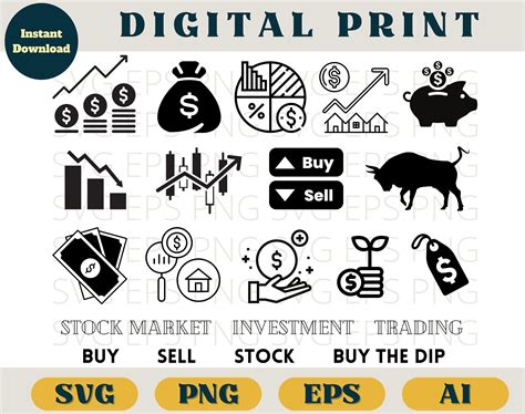 Investor Bundle Investment Svg Svg Png Eps Ai Stock Market Invest