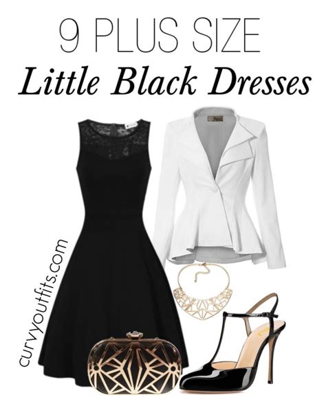 11 Plus Size Short Black Dresses For Fashionable Outfits