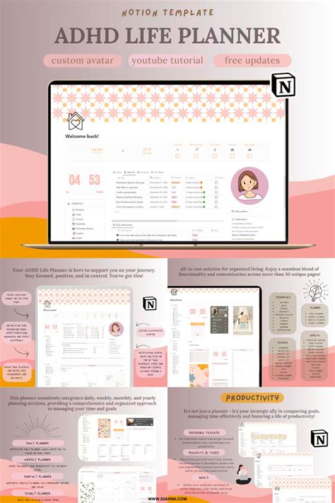 5 Free Aesthetic Notion Dashboard Templates — Diaxna