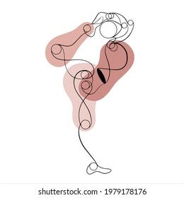 One Single Line Drawing Sexy Woman Stock Vector Royalty Free Shutterstock