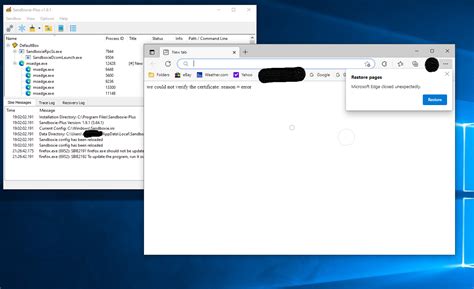 We Could Not Verify The Certificate Error · Issue 2814 · Sandboxie