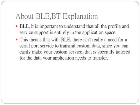 About Ble Server Profile Ppt