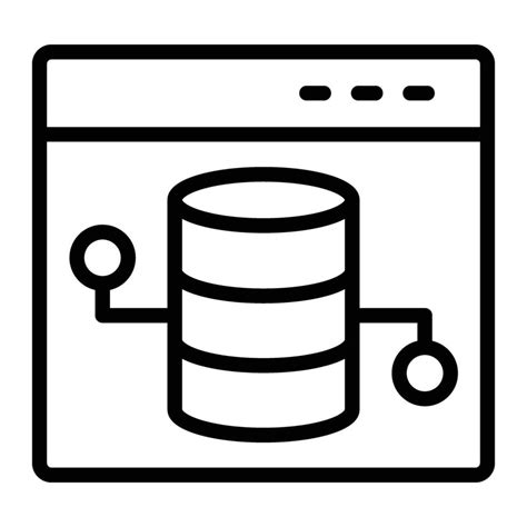Data Storage Line Icon 44833404 Vector Art At Vecteezy