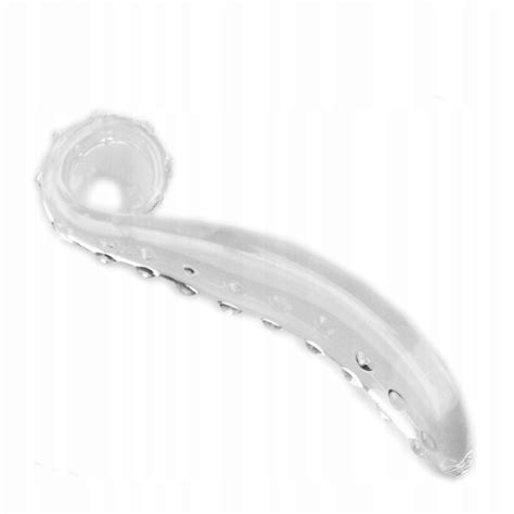 Szklana Tekstura Konik Morski Anal Plug Dildo Duża 12507845461