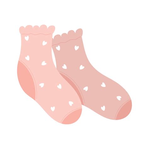 Pink Socks Pair 21382401 Vector Art At Vecteezy
