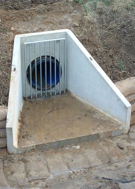 One Piece Reinforced Concrete Spillway Outfall Marshalls