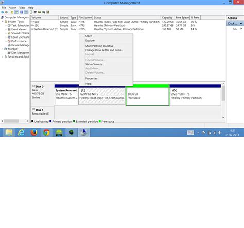 Windows Unable To Merge Primary Partition With Free Space Super User