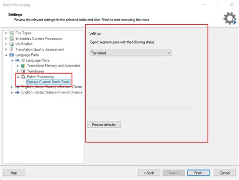 Adding A Settings Ui To Our Batch Task