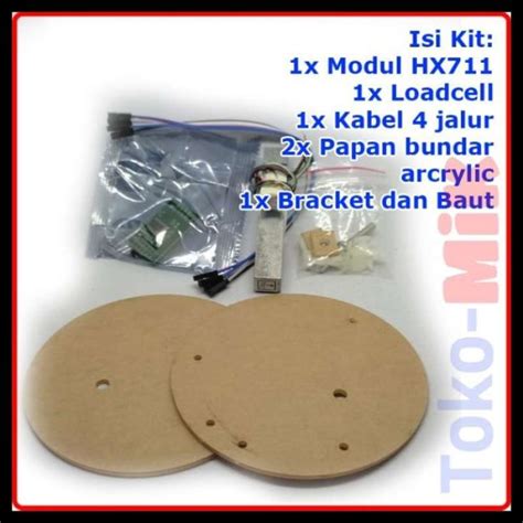 Jual Kit Loadcell Load Cell Hx711 Sensor Timbangan Digital Acrylic Arduino Di Seller Umar Store