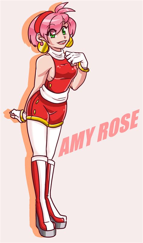 Human Amy Rose By Squeezemelittle On Deviantart