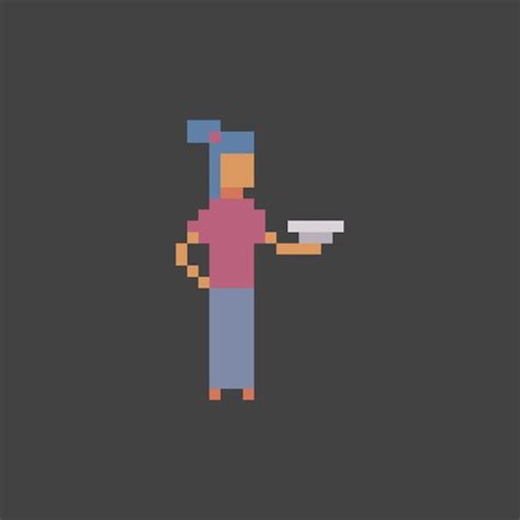 Premium Vector Pixel Art Game Character