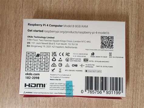Raspberry Pi 4B 8GB Computers Tech Parts Accessories Computer
