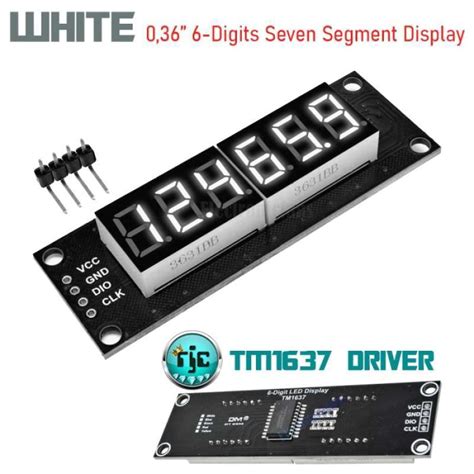 Jual Module Seven Segment 6 Digit 036 Tm1637 Led 7 Segment Display Jual Module Seven Segment 6 Digit 036 Tm1637 Led 7 Segment Display