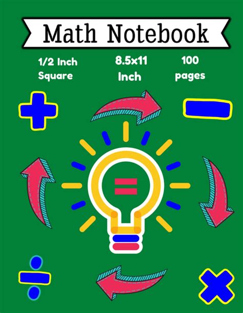 Math Notebook 1 2 Inch Squares Gn Press Unleashing Creativity
