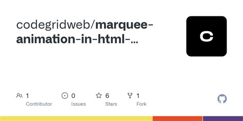 Github Codegridwebmarquee Animation In Html Javascript